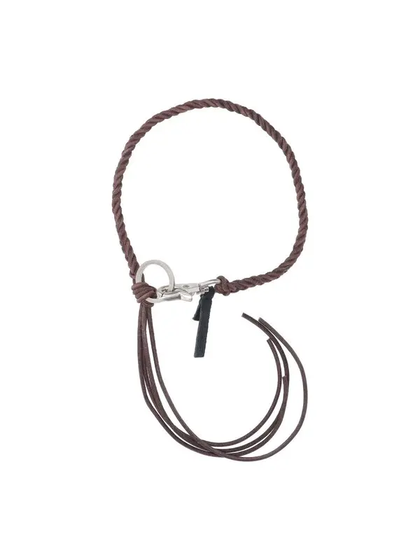 Our Legacy Style Leather Keychain - Brown