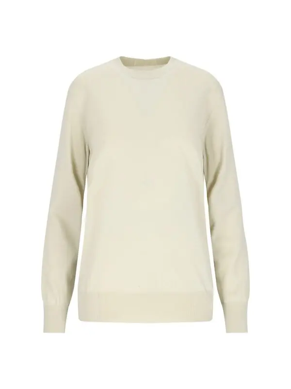 JIL SANDER 100% Wool Crewneck Sweater - Green