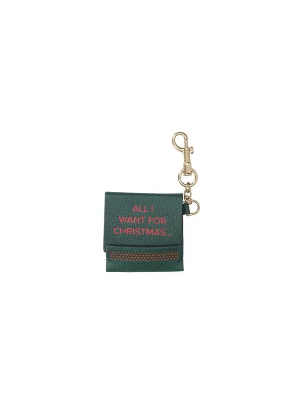 ANYA HINDMARCH Goat Leather Keychain - Green