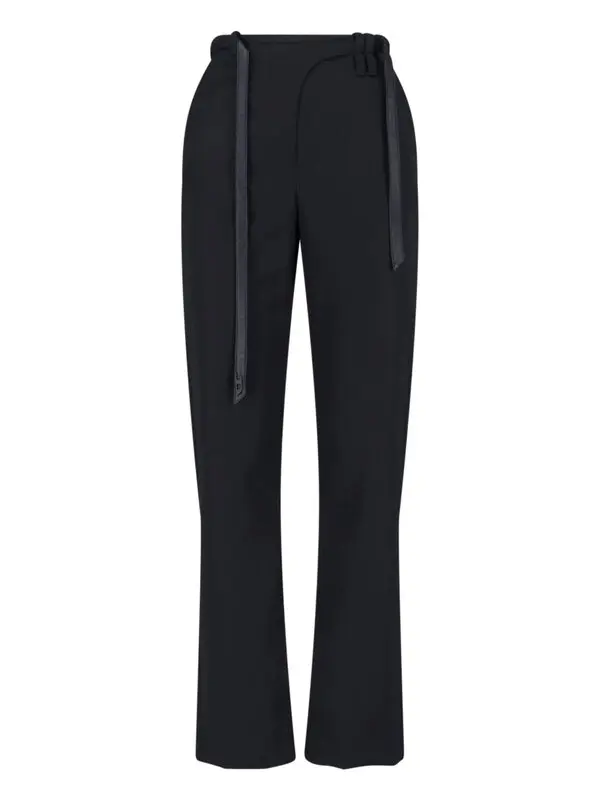 DIESEL® Wool-blend Trousers With Stretch Comfort - Black