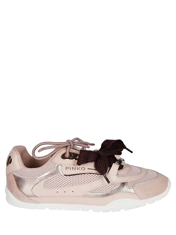 Pinko Sneakers With Double Laces And Jewel Details