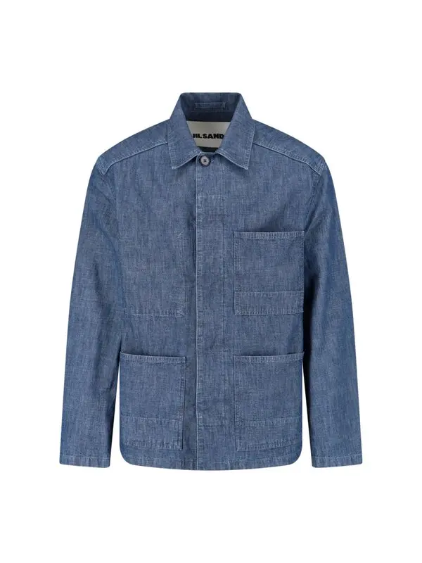 JIL SANDER Cotton Chore Jacket - Blue