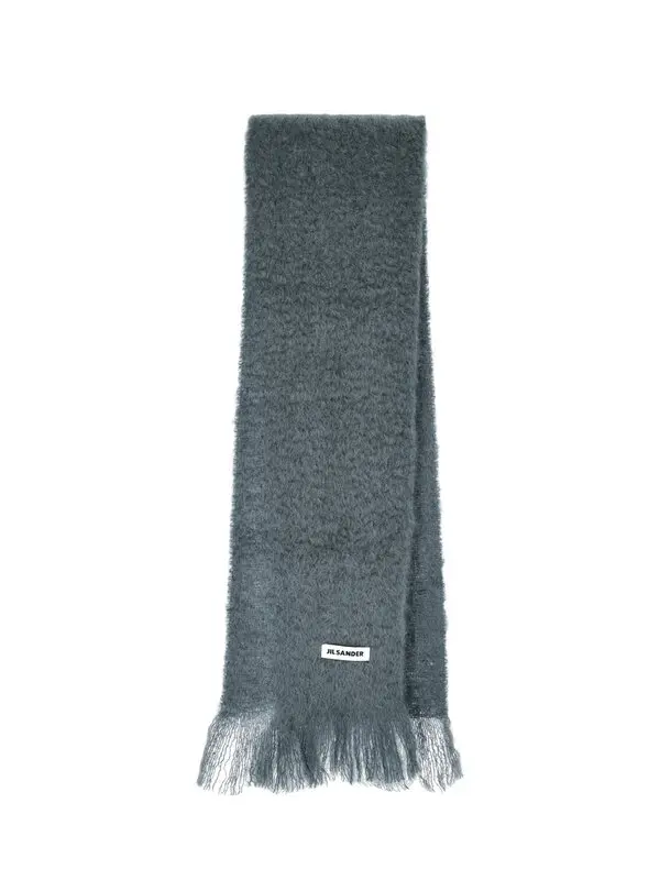 JIL SANDER Mohair-wool Scarf - Grey