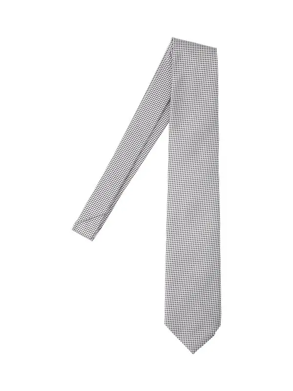 TOM FORD Lightweight 100% Mulberry Silk Neck Tie - Silver