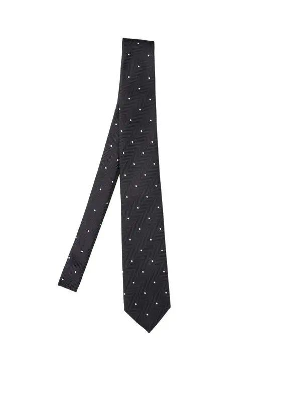 TOM FORD Mulberry Silk Neck Tie - Black