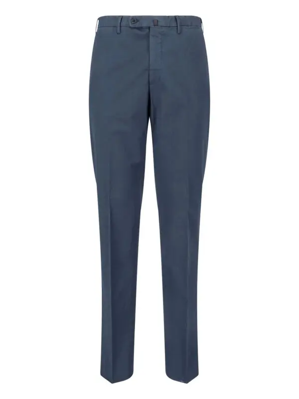 Incotex Stretch Cotton Trousers - Blue