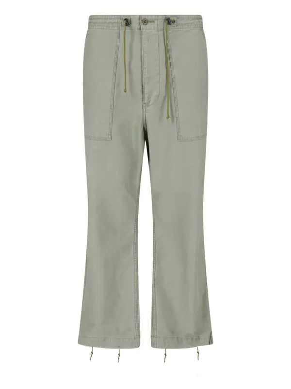 Needles 100% Cotton Trousers - Green