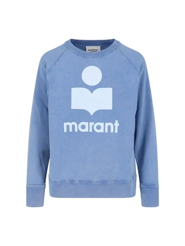 MARANT ETOILE Logo Graphic Sweatshirt - Blue