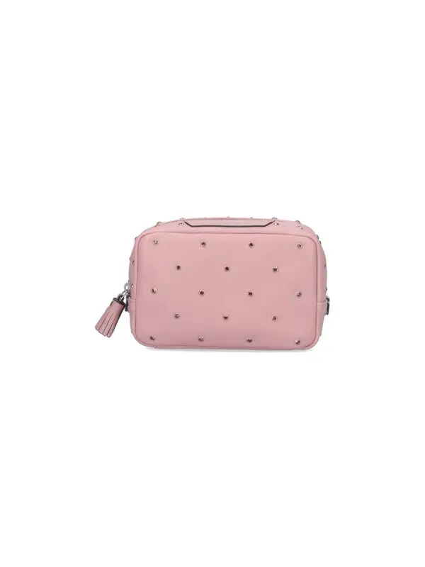 ANYA HINDMARCH Sheep Leather Crossbody Bag With Studded Detail - Pink