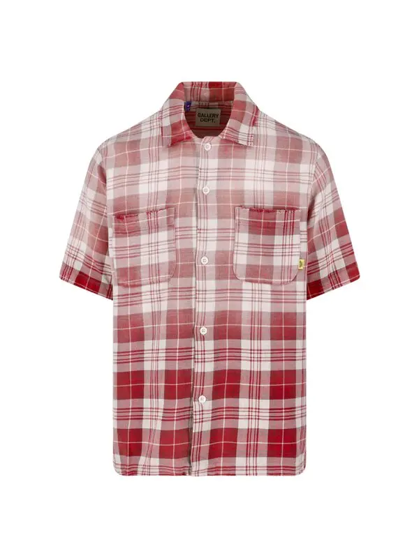 GALLERY DEPT. Plaid Cotton Shirt - Red