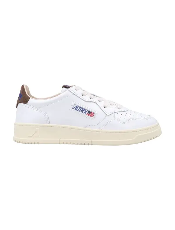 AUTRY Leather & Suede Sneakers - White Chocolate