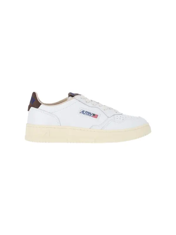 AUTRY Leather & Suede Sneakers - White