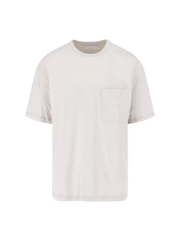 LEMAIRE Cotton-linen T-shirt - Cream