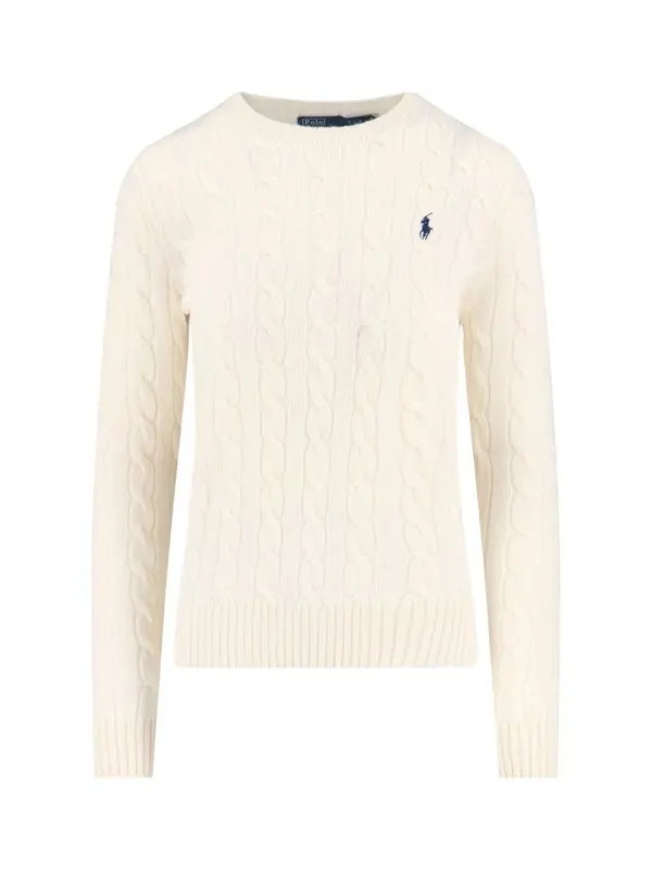 Polo Ralph Lauren Cashmere-wool Cable Knit Sweater - White