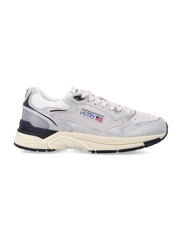 AUTRY Cow Leather Low-top Sneakers - Argento