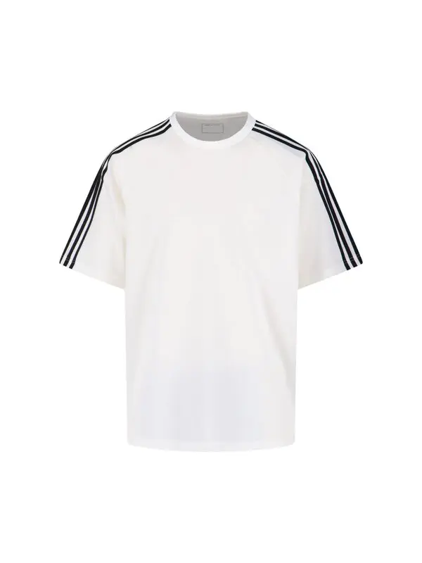 Y3 Lyocell & Wool Stretch T-shirt - White
