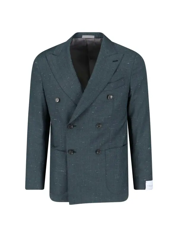 Caruso Tailored Wool Silk Jacket