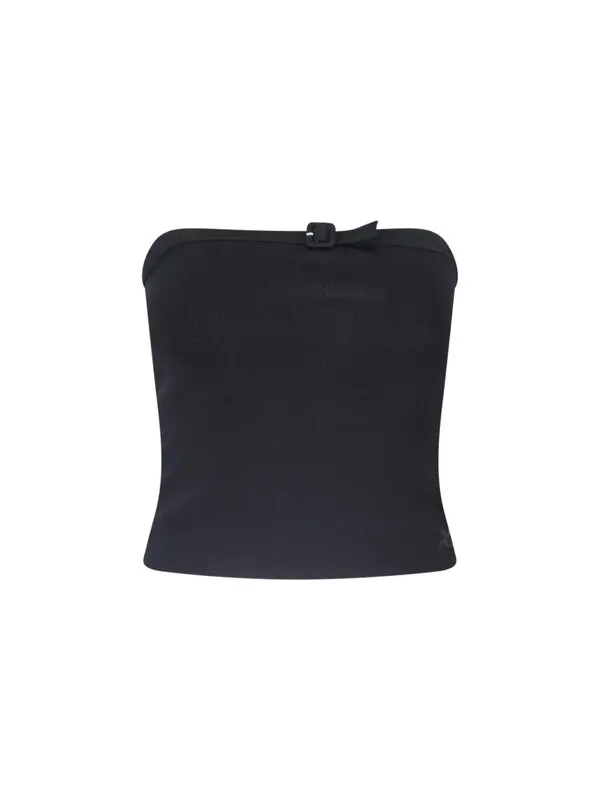 COURREGES Viscose-blend Cropped Top