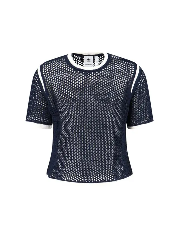 ADIDAS ORIGINALS BY WALES BONNER Cotton-blend Logo T-shirt - Blue