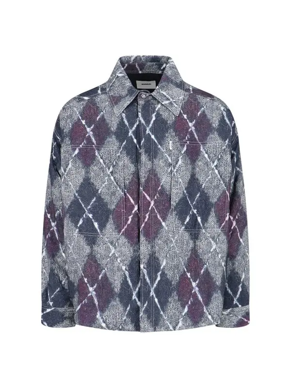 BONSAI Printed Button-up Overshirt