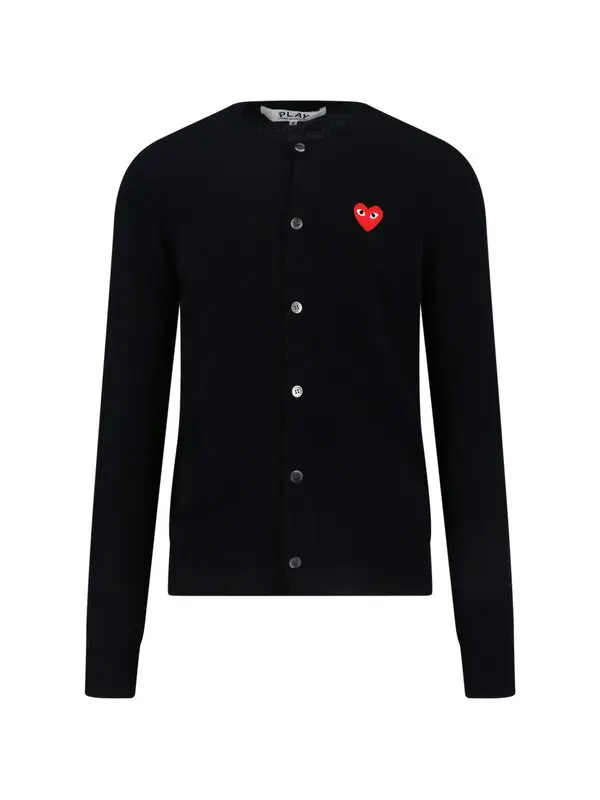 Play Comme Des Garcon Play Comme Des Garcons Cardigan - Black