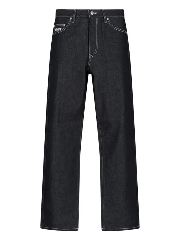 AWAKE NY Relaxed Fit 100% Cotton Jeans For - Black