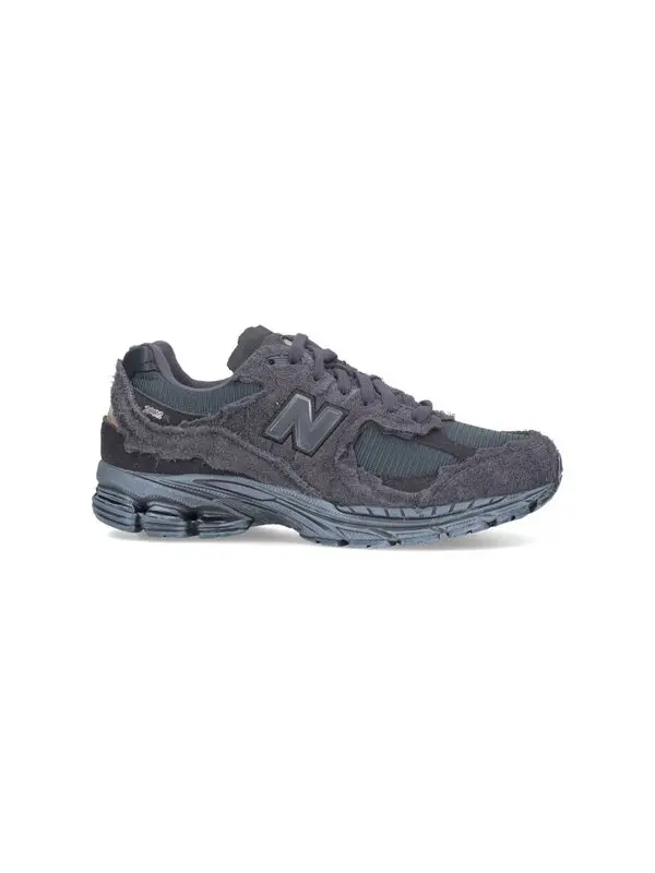 NEW BALANCE Suede And Mesh Lace-up Sneakers - Grey
