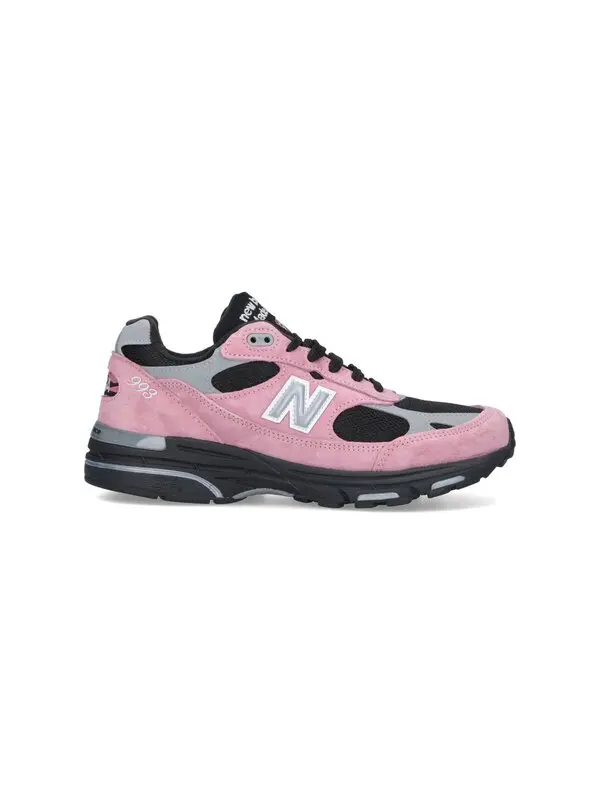 NEW BALANCE Suede & Mesh Sneakers - Pink