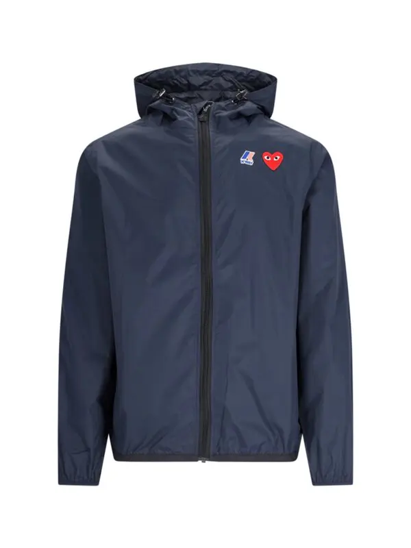 Play Comme Des Garcon Play Heart Logo 100% Nylon Jacket