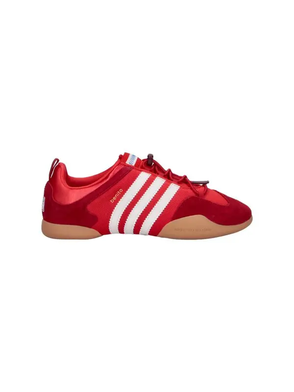 Adidas Leather And Textile Lace-up Sneakers - Red