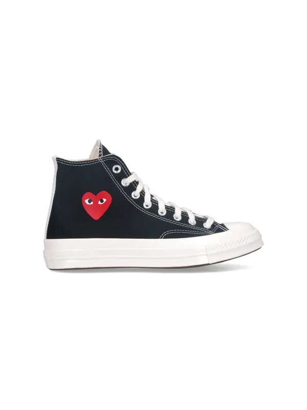 Play Comme Des Garcon High Top Sneakers - Black