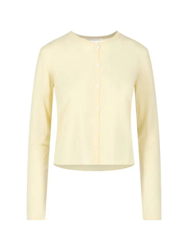 DUNST Crew Neck Modal-cotton Cardigan