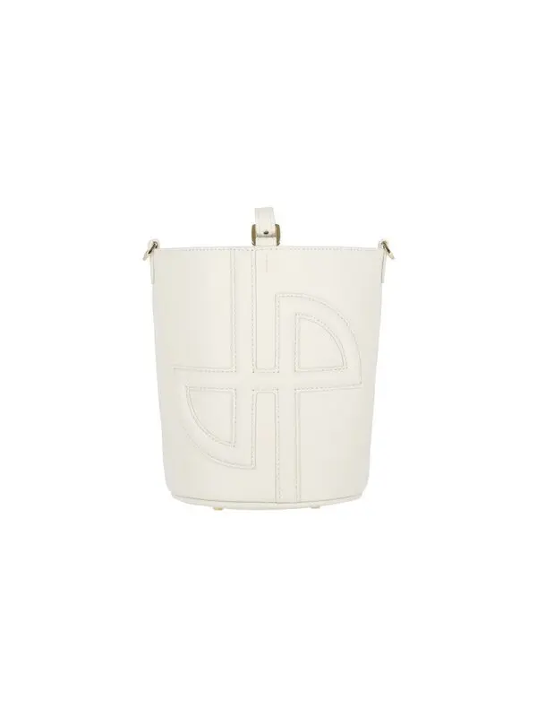 PATOU Lightweight Calf Leather Mini Bag - White