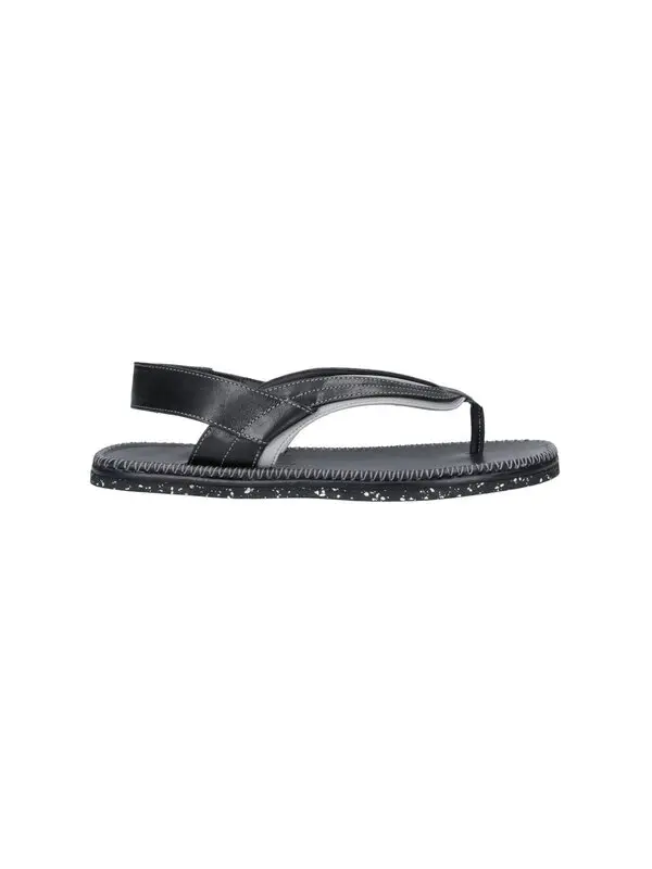 KIKO KOSTADINOV Calf Leather Sandals With Rubber Sole - Black