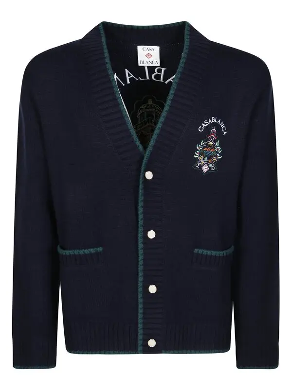 Casablanca Wool & Silk Cardigan