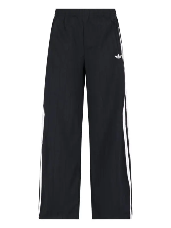 Adidas Wide-leg Track Pants - Black