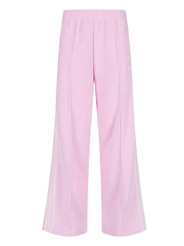 Adidas Polyester Track Trousers - Pink