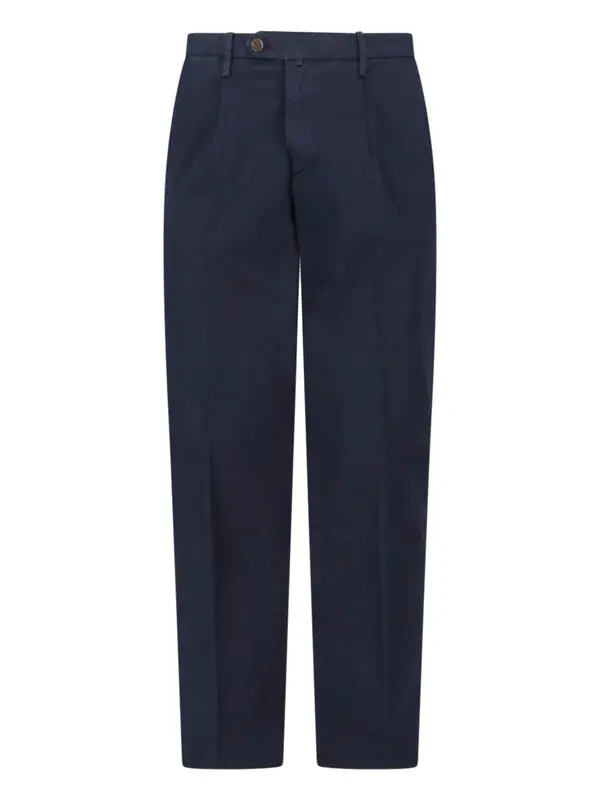 BRIGLIA 1949 Stretch Cotton Trousers - Blue
