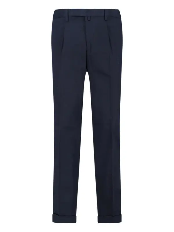 BRIGLIA 1949 Stretch Cotton Trousers - Blue