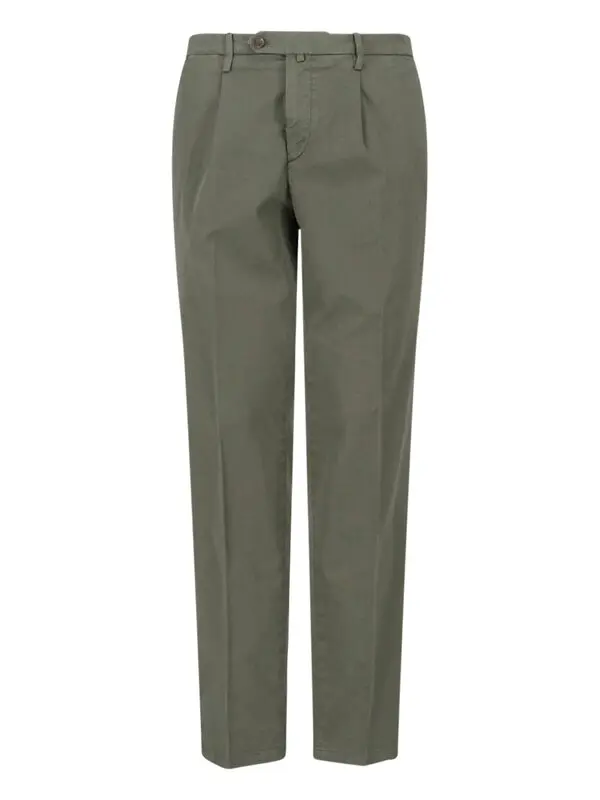 BRIGLIA 1949 Stretch Cotton Trousers - Green
