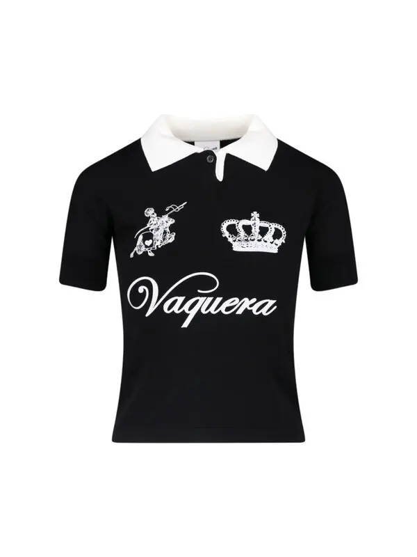 Vaquera Sleek V-neck T-shirt In Soft Viscose Jersey