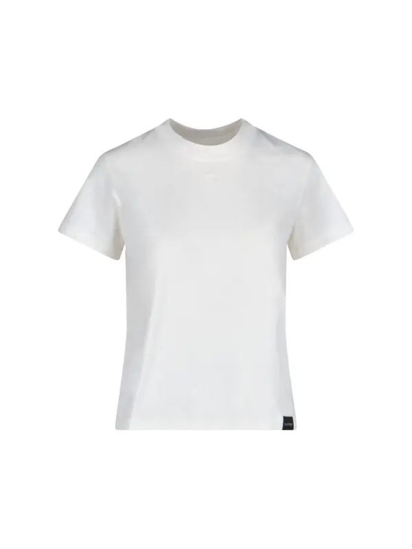 COURREGES 100% Cotton Essential T-shirt - White