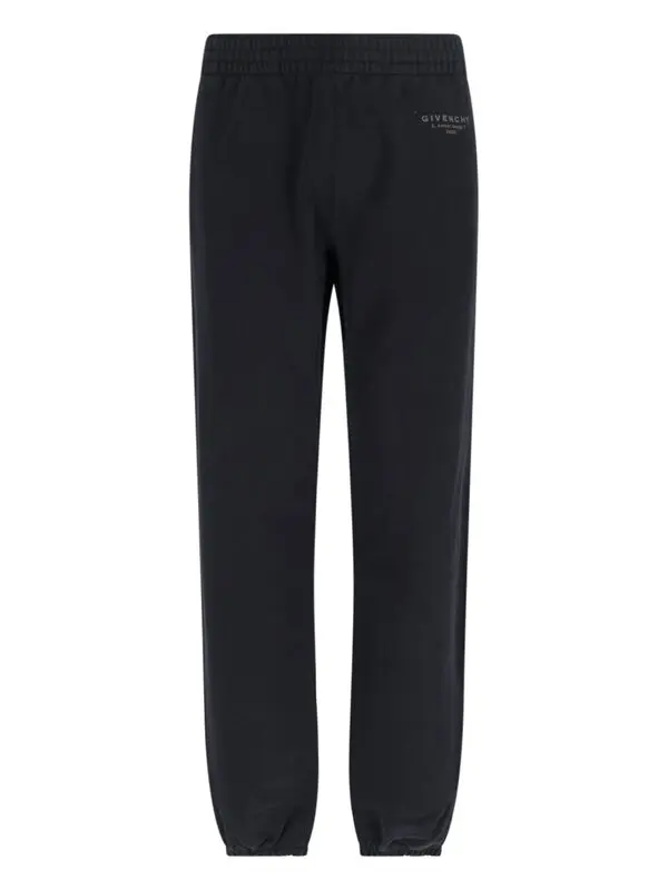 Givenchy 100% Cotton Elasticated Waist Trousers - Black