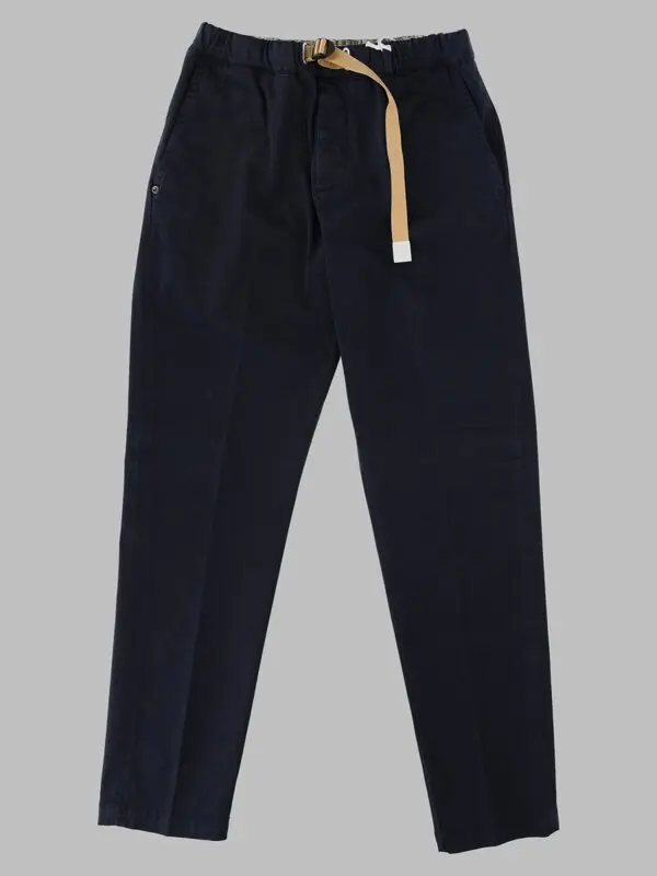 WHITE SAND Stretch Cotton Trousers