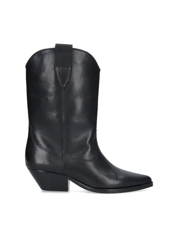 Isabel Marant Étoile Suede Calf Leather Boots - Black