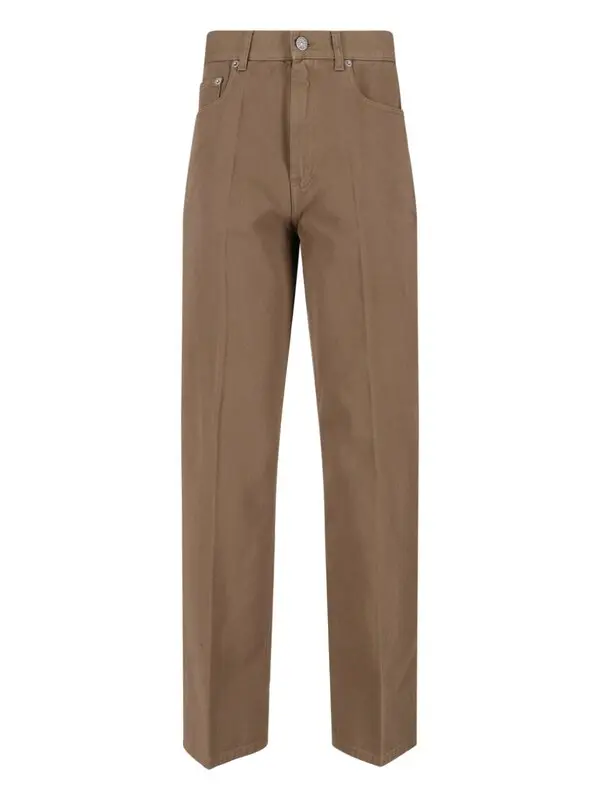Phoebe Philo High-waisted Straight-leg Denim Jeans - Brown
