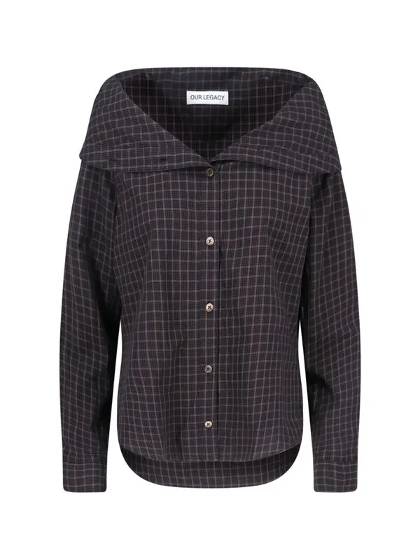 Our Legacy Faux Lumberjack Check Cotton Button-down Shirt - Black