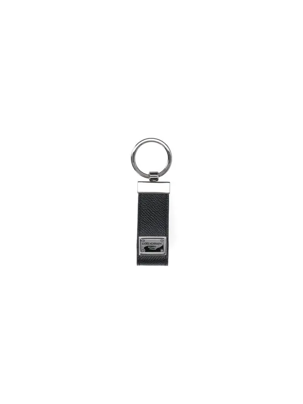 Dolce & Gabbana Luxury Calf Leather Keychain