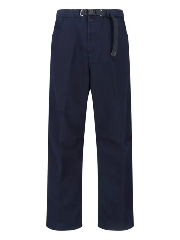 WHITE SAND 100% Cotton Tapered Trousers For