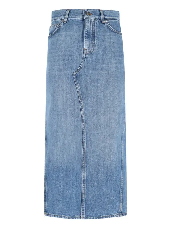 Givenchy Classic Waist Mini Skirt With Loops Size - Blue